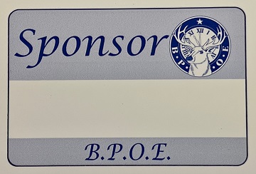 Self Adhesive Lapel Stickers/Sponsor Box of 100-www.shopelks.com